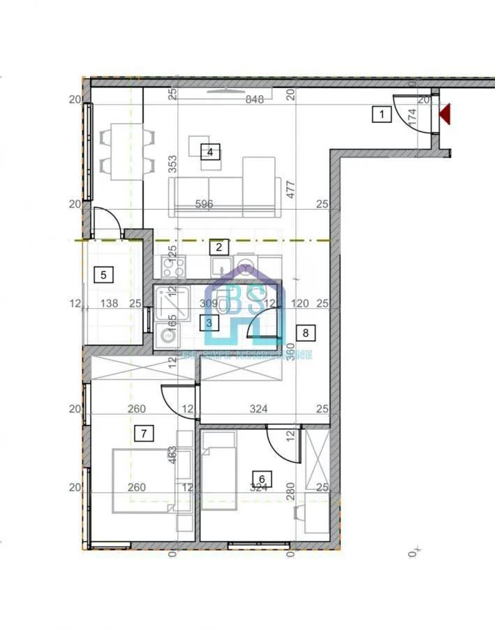 Prodaja, dvosoban stan, 65m², Telep, Novi Sad Sve Podlokacije