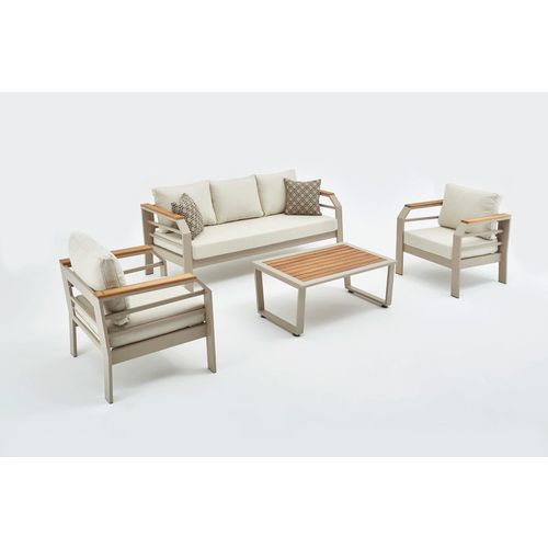 Bež Baštenski Lounge Set Assento