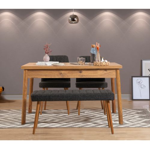 Set stola i stolica Costa Atlantice - Antracit