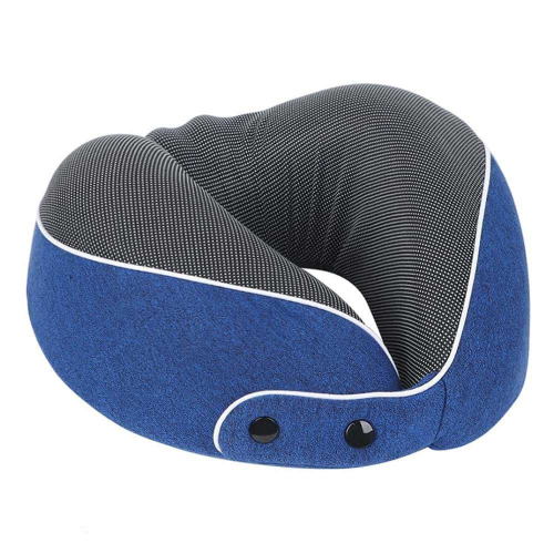 Memory Foam Neck Pillow - Blue