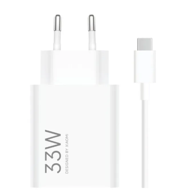 Xiaomi 33W Charging Combo (Type-A) USB-A EU adapter+ kabl Tip-C punjac