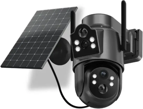 CAM-IP4MP-TQ7 GMB kamera WiFi 4MP(2mp+2mp) H.265 EU Solar Camera, 2 Inch, ICSEE App, 2.8mm, IP66