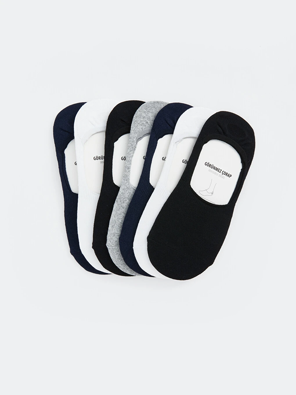 LCW ACCESSORIES Muške Nevidljive Čarape, Pakovanje Od 7 Komada