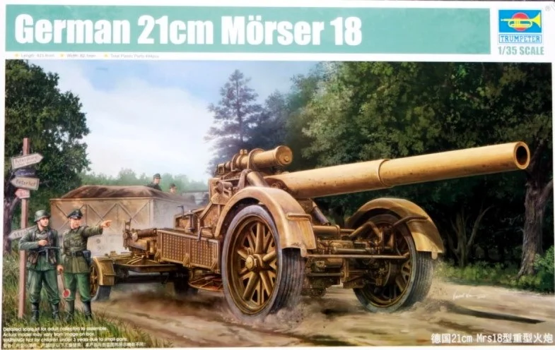 TRUMPETER 1/35 German 21cm Mörser 18