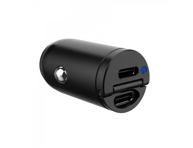 Celly CC Mini (CCMINI2USBC) auto punjač za telefon 2xUSB C 30W crni