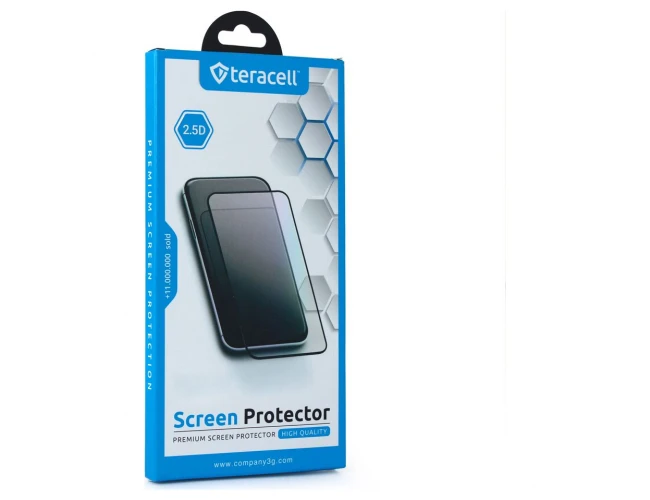 Red zaštitno staklo za iPhone 15 Pro Max - Tempered Glass 2.5D full glue, crni