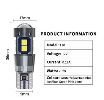LED SIJALICA T10 W5W CANBUS (10 KOMADA)