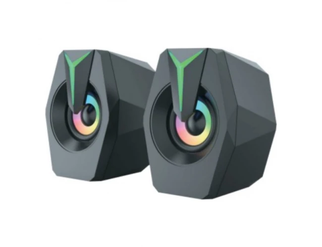 Gembird SPK - B26 - BK zvučnici 2.0 - 6W RMS, USB napajanje, kontrola jačine, 3,5mm, crni, LED