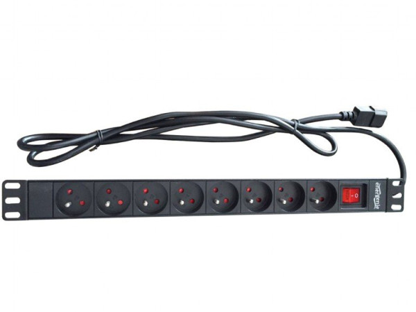 Kabl 230V razvodni PDU panel 19''/1U sa 8 utičnih mesta,1.8m C14 (PDU-8SP-1U-C14)