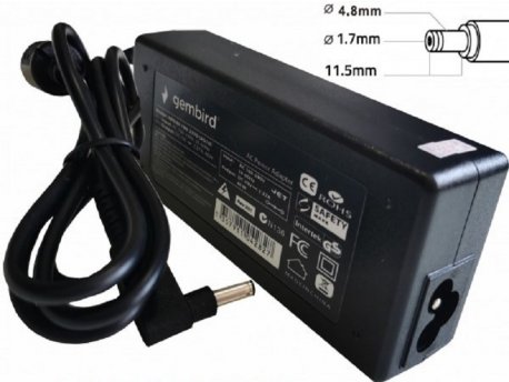 GEMBIRD NPA65-185-3500 (HP06) punjač za laptop 65W-18.5V-3.5A, 4.8x1.7mm yellow (819) 38959