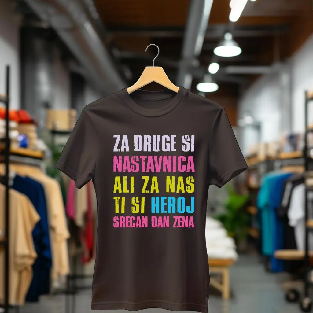 Camiseta Majica sa štampanim printom Cam 109, Ženska, Čokolada