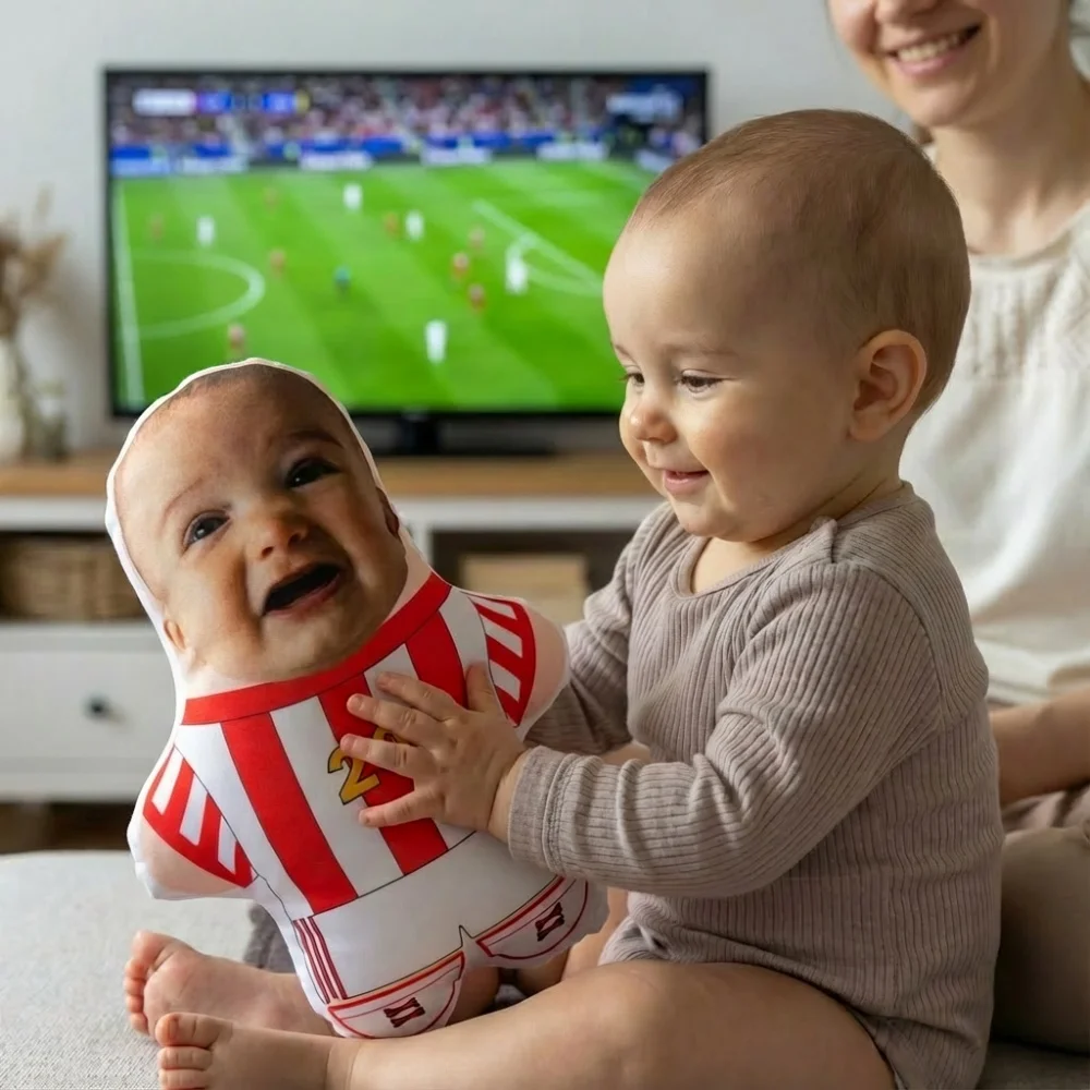 Mini Me Navijač Jastuk sa likom crveno beli