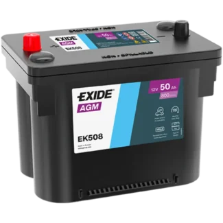 Akumulator Exide EK508 12V 50Ah 800A AGM levo+