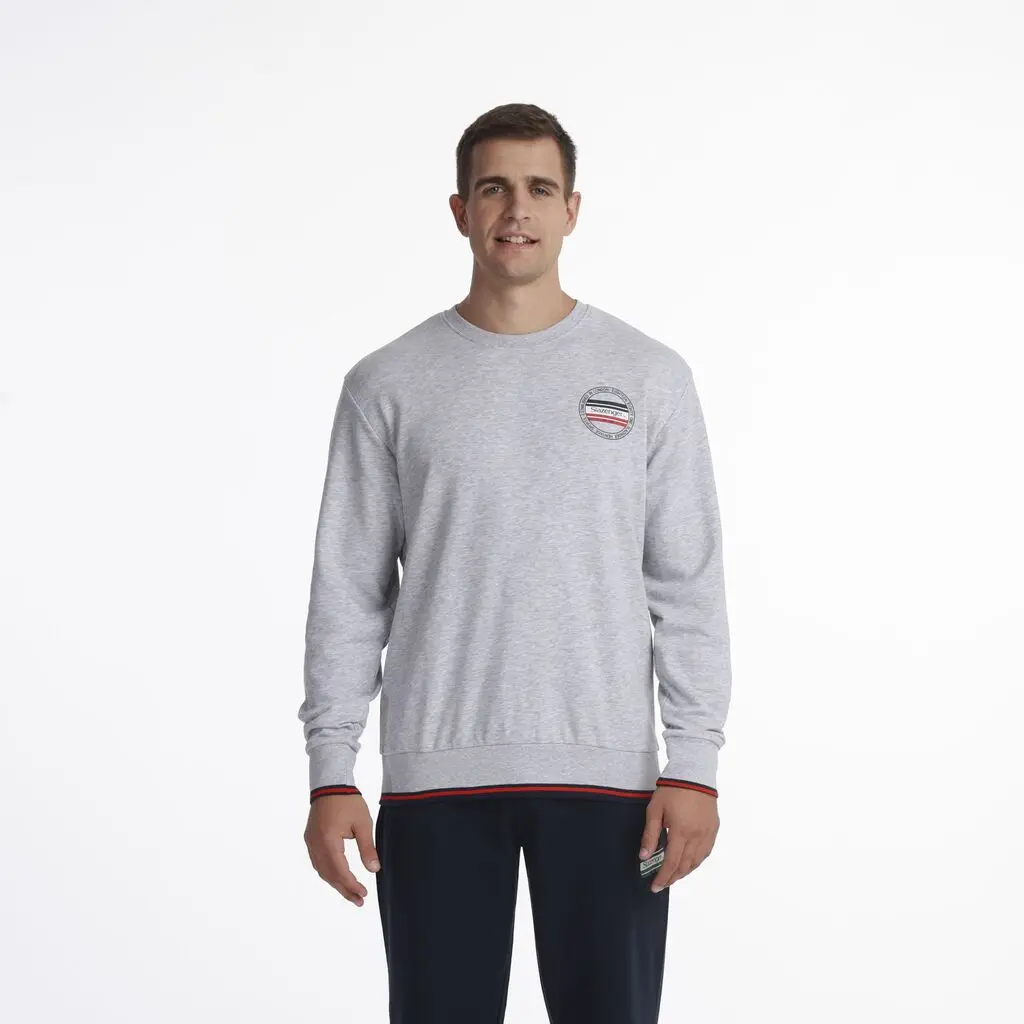 Slazenger Muški duks Heritage crewneck, Sivi