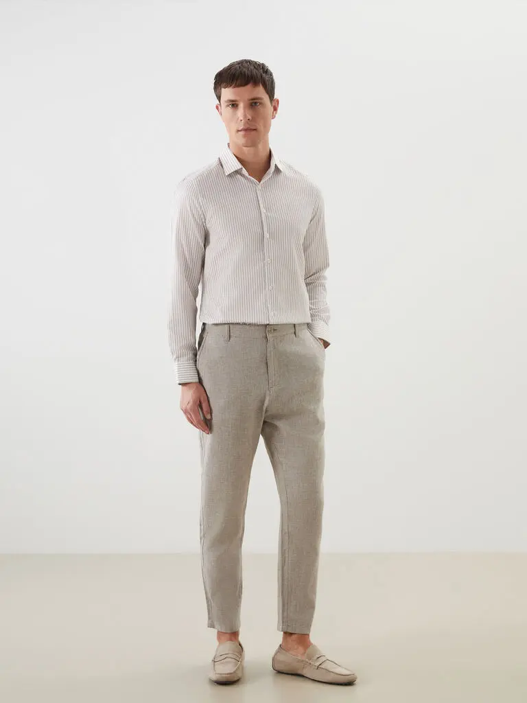 LC Waikiki Muške pantalone S51104Z8-MX3, Chino, Bež