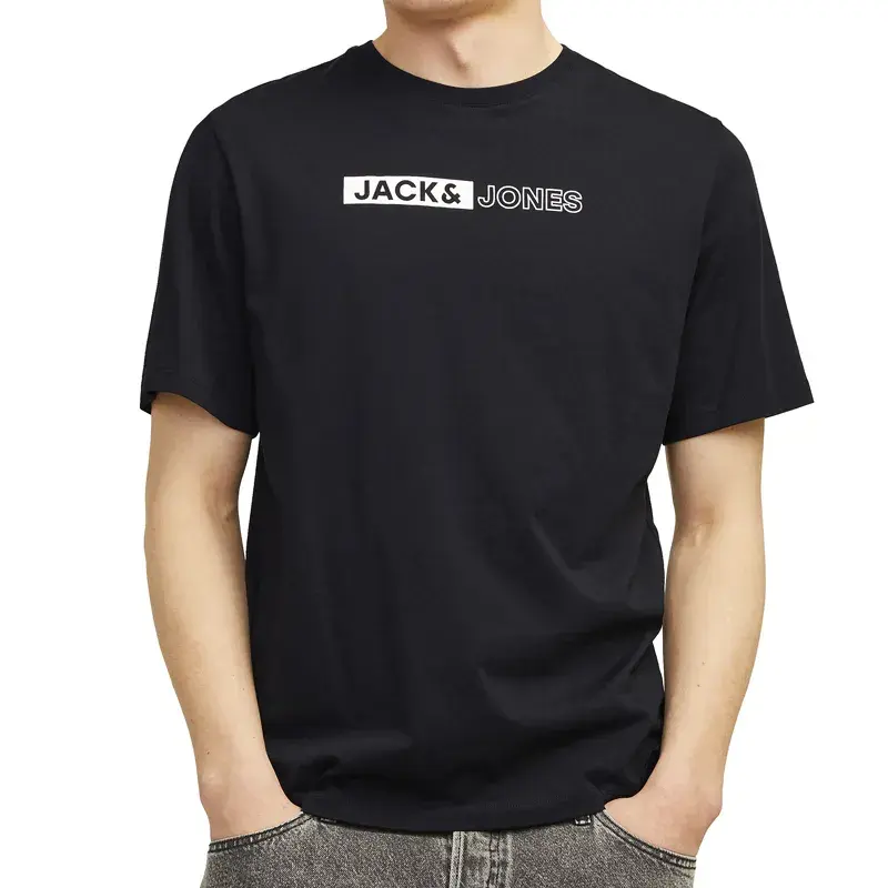 Jack&Jones Muška majica Corp Logo Tee Play Ss O-Neck Noos Za Muškarce, Crna