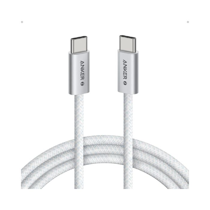 Zolo USB tip-C kabl M/M 1m, za Apple, super brzo punjenje 240W/480Mbps, pleteni, beli