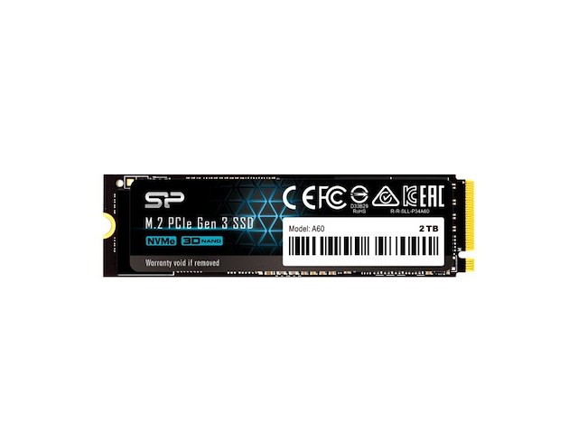 SSD M.2 NVMe Silicon Power 1TB A60 Gen3!