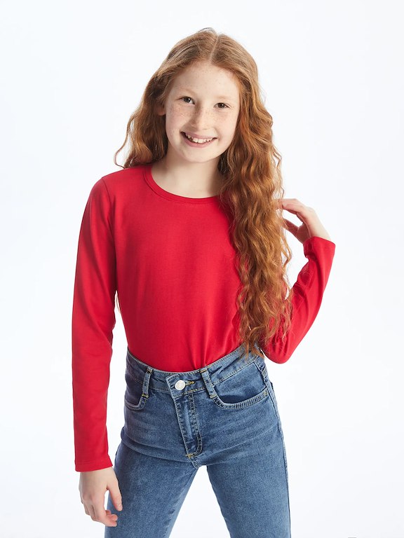 LC Waikiki Majica za devojčice S42366Z4-H1T, Crvena