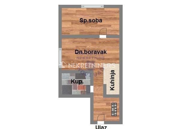 Jednoiposoban stan, 38m2, Adice