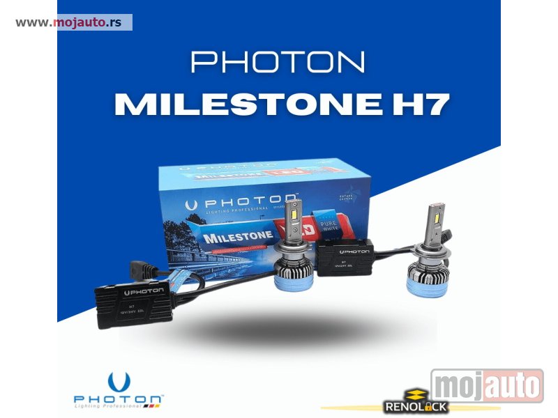 H7 photon led sijalica canbus milstone serija 20000 lumena