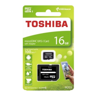 Memorijska kartica Toshiba Micro SD 16GB Class 10 UHS U1 + SD adapter