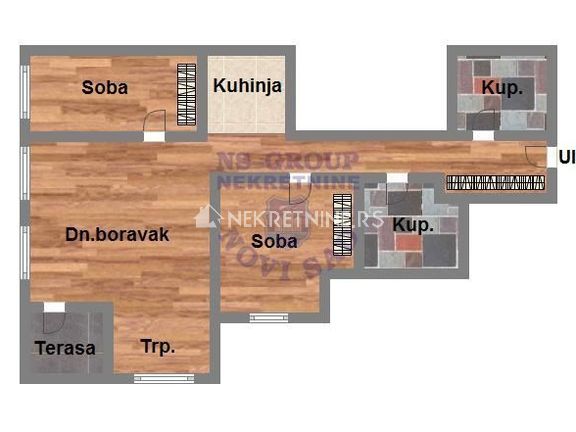 Dvoiposoban u izgradnji, 61m2
