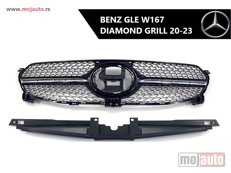 Mercedes GLE W167 diamond prednji grill 20-23