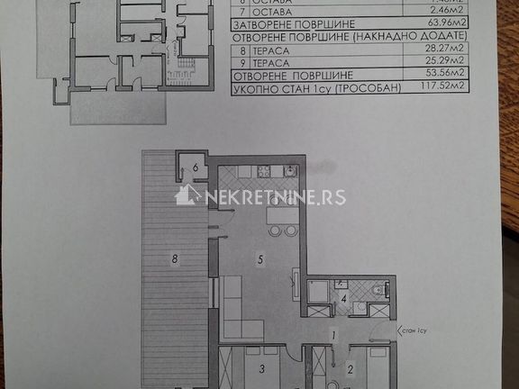 Odlična novogradnja u Sremčici, useljiv, 64 m2+53 m2