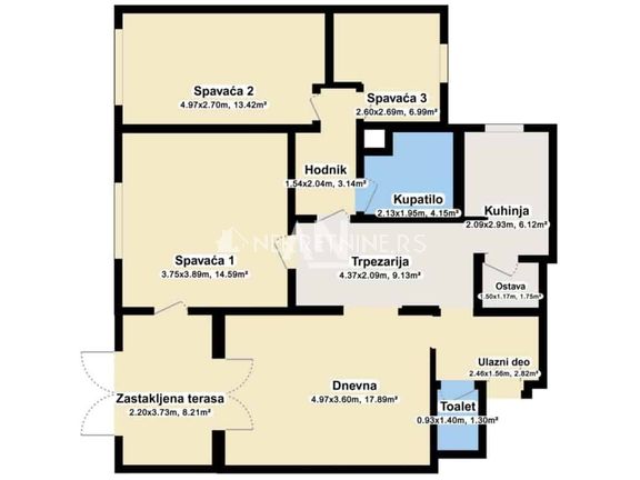 Marka Čelebonovića. Adaptibilan u 4.5-soban stan. ID#10756