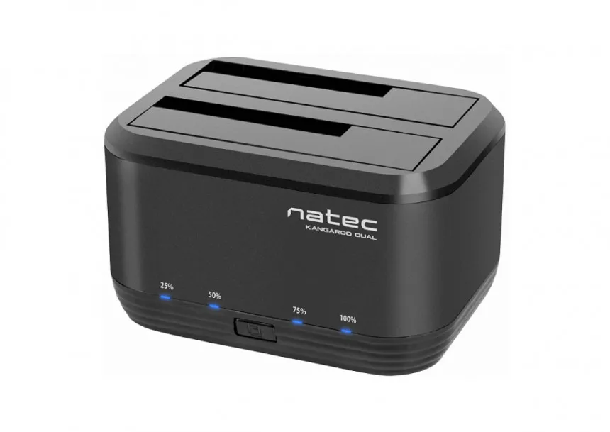 Natec KANGAROO DUAL HDD/SSD Docking Station, 2x 2.5/3.5" SATA III, USB3.0 (up to 5Gb/s)