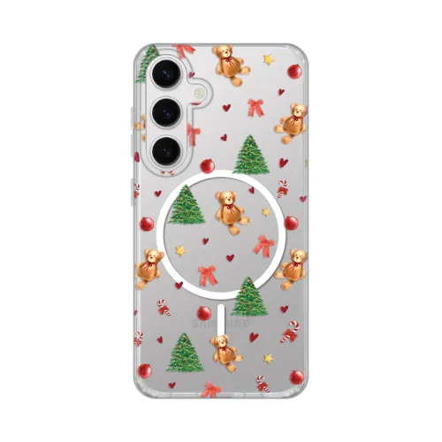 Futrola - maska print Magsafe za Samsung S921B Galaxy S24 Merry Bear