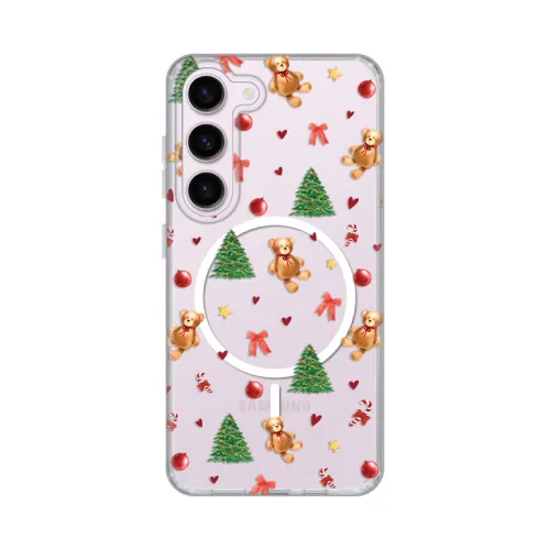 Futrola - maska print Magsafe za Samsung S911B Galaxy S23 Merry Bear