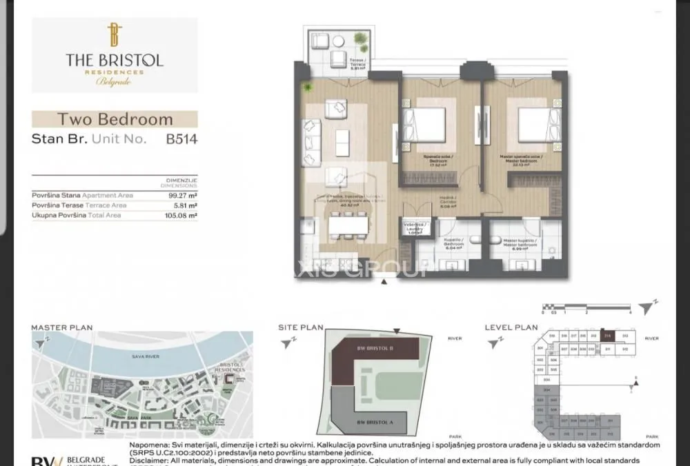 Prodaja, jednosoban stan, 59m², Savski Venac, Beograd