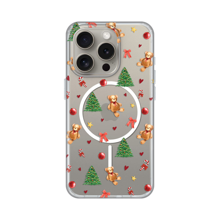 Zastitna maska (futrola) print Magsafe - iPhone 15 Pro 6.1 Merry Bear