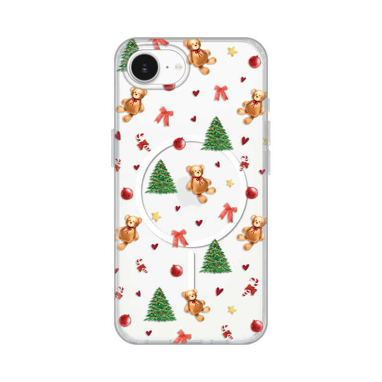 Zastitna maska (futrola) print Magsafe - iPhone 16e Merry Bear