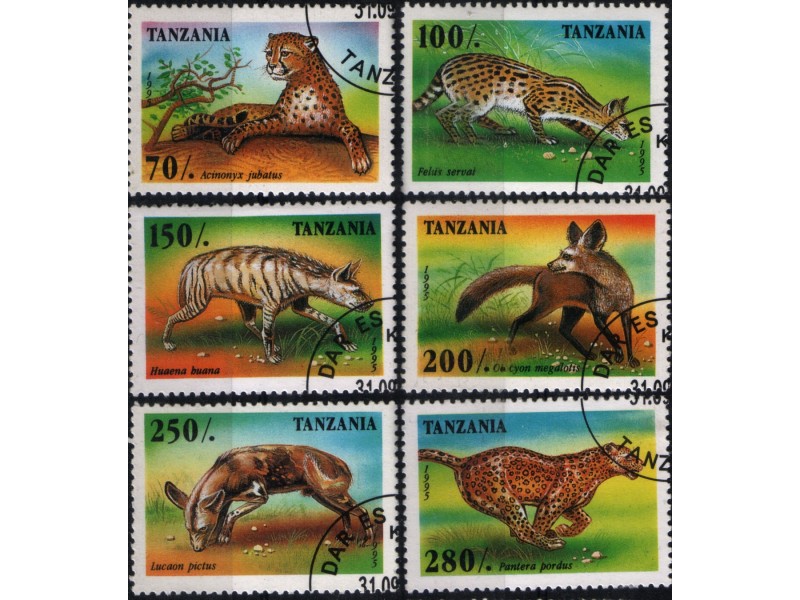 kt697ly 30.sep1995 Tanzania Mi2210-6 -o- 6od7