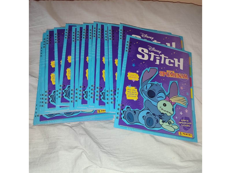 Lot 20 kom Disney Stitch super spomenar sa 120 slicica