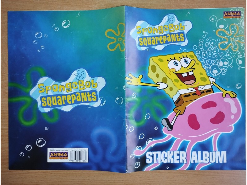 Sunđer Bob Sticker Album + gratis album