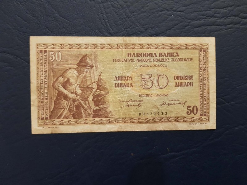 50 dinara 1946