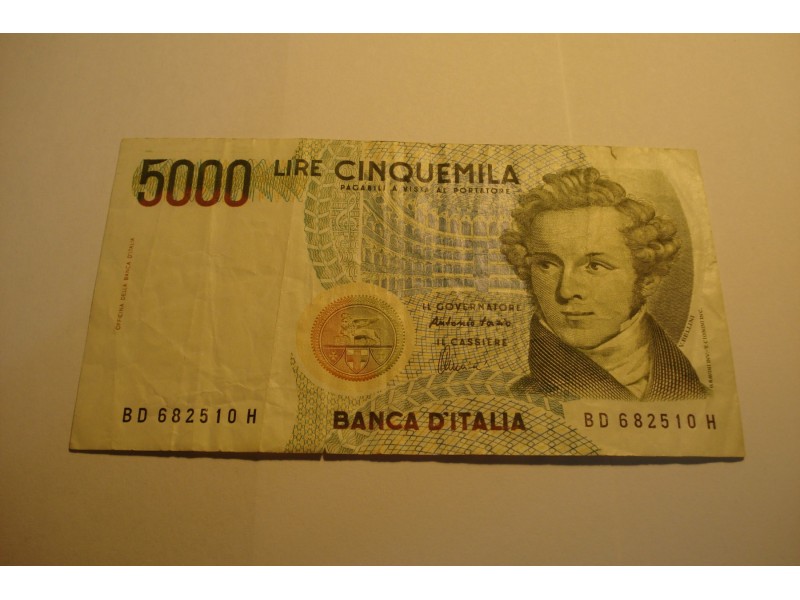 ITALIJA - 5000 LIRA - 1985