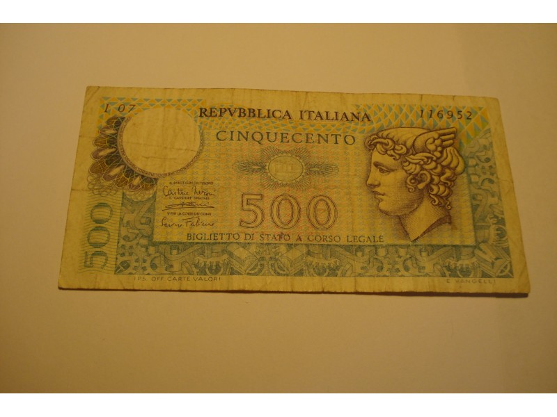 ITALIJA - 500 LIRA - 1974