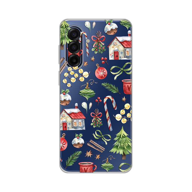 Zastitna ultra tanka (skin) maska / futrola PRINT - Samsung A175 Galaxy A17 Winter Spirit
