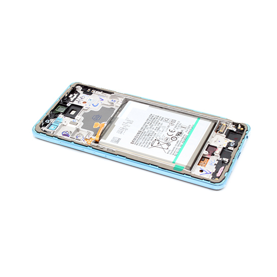 LCD displej (ekran) - Samsung A725F/A726B Galaxy A72 4G/5G + Touch screen + okvir blue Full ORG EU (MS)