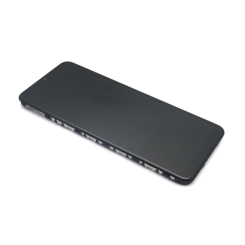 LCD displej (ekran) - Samsung A037 Galaxy A03s 2021 + Touch screen + okvir crni (161mm-zuti flet) Full ORG EU (GH81-21232A) (MS)