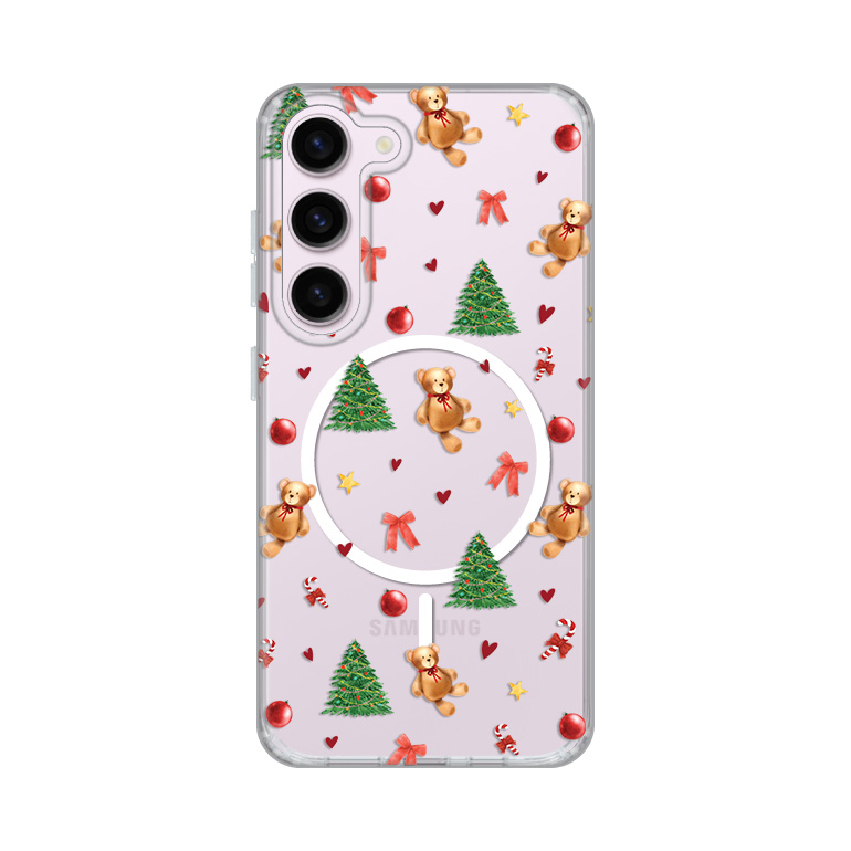 Zastitna maska (futrola) print Magsafe - Samsung S911B Galaxy S23 Merry Bear