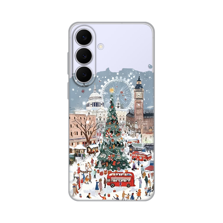 Zastitna ultra tanka (skin) maska / futrola PRINT - Samsung S731B Galaxy S25 Fe Christmas Town