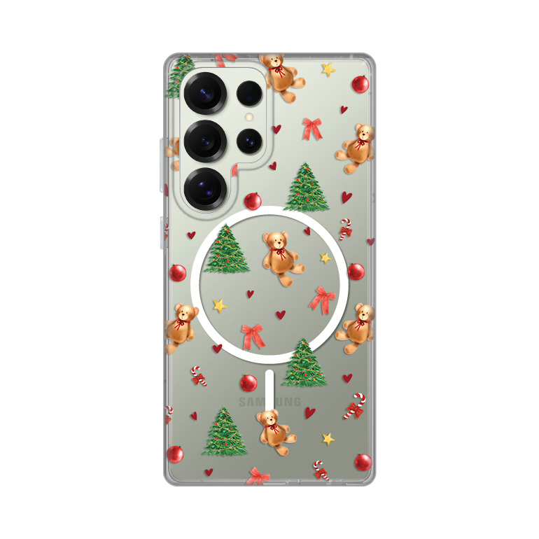 Zastitna maska (futrola) print Magsafe - Samsung S938 Galaxy S25 Ultra Merry Bear