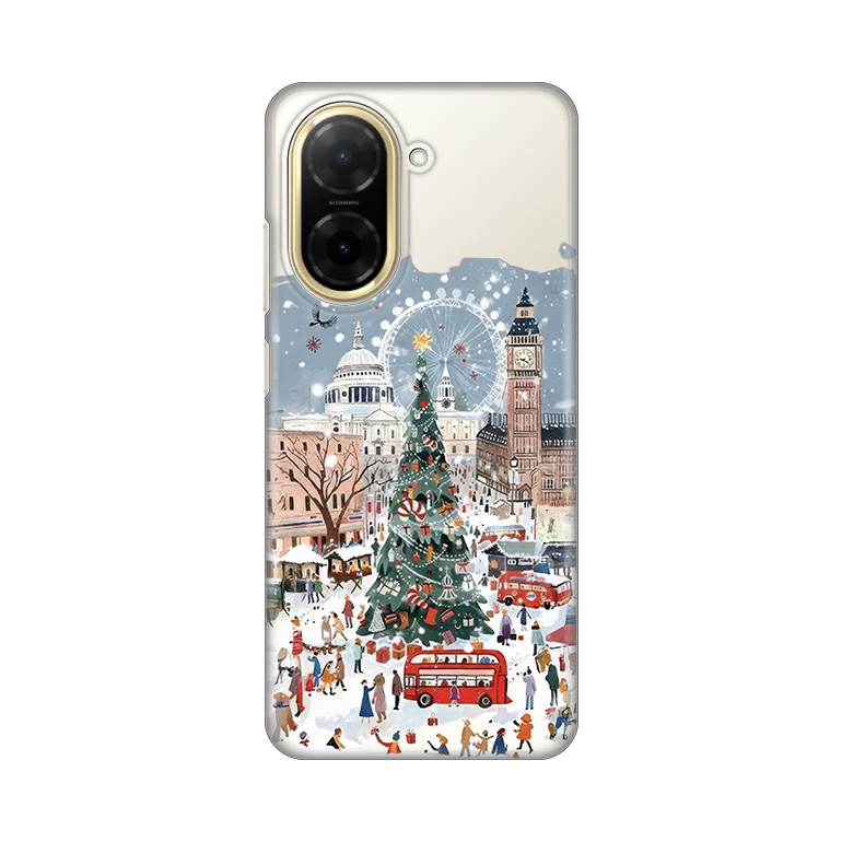Zastitna ultra tanka (skin) maska / futrola PRINT - Xiaomi Redmi A5(173mm) Christmas Town