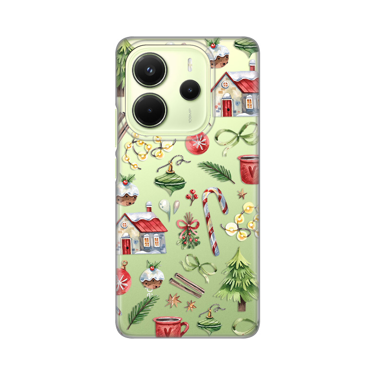 Zastitna ultra tanka (skin) maska / futrola PRINT - Xiaomi Redmi Note 14 4G (SRB) Winter Spirit
